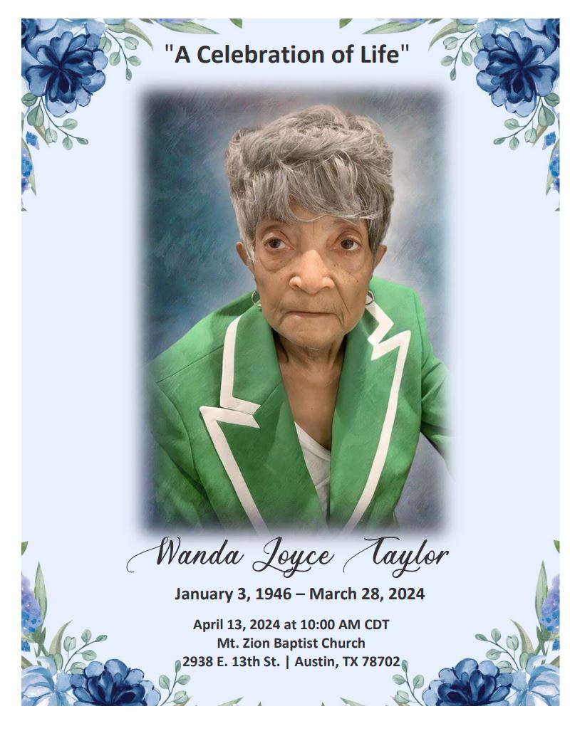 Wanda Taylor Funeral Program by A Life... - Flipsnack