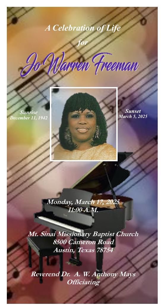 Jo Warren Freeman Funeral Program by A Life... - Flipsnack