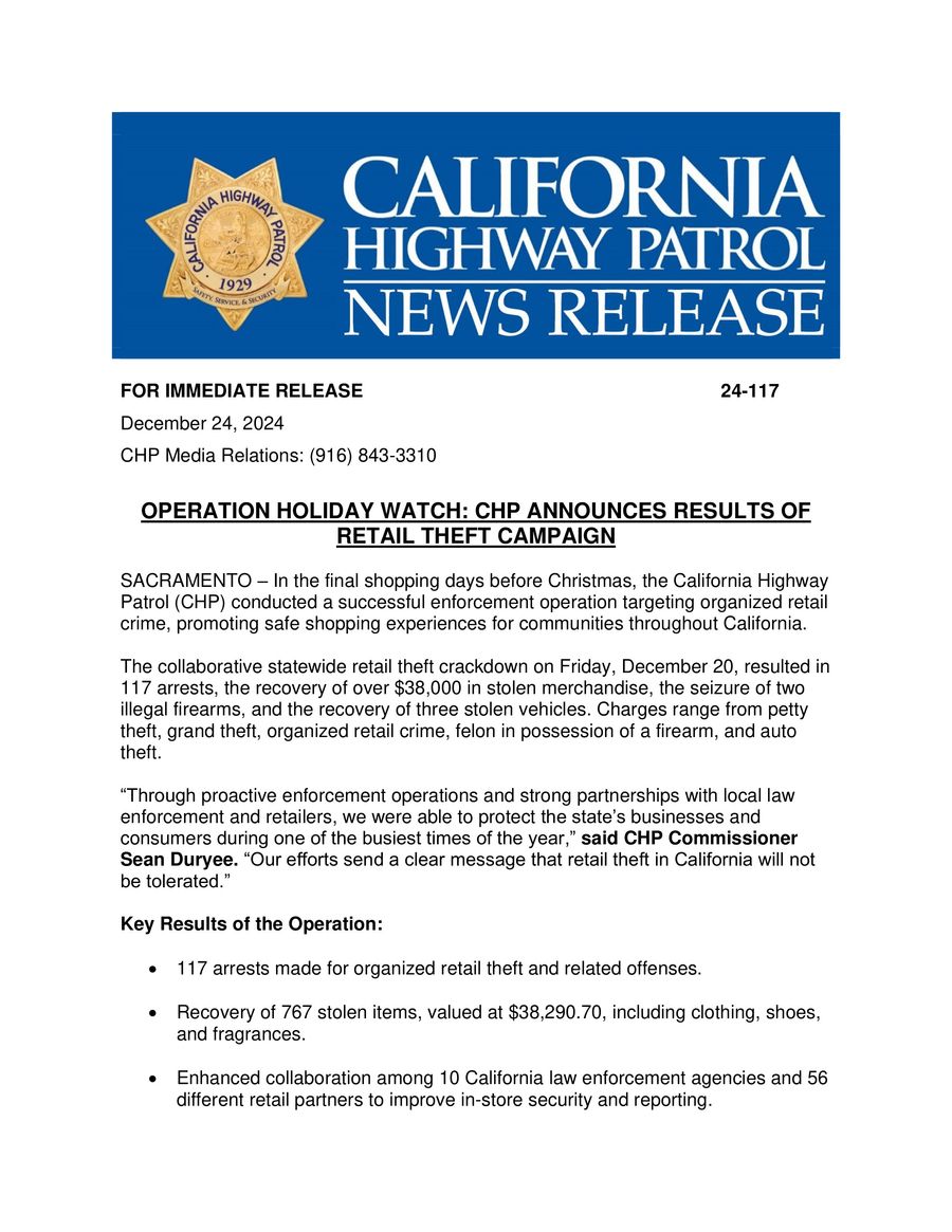 24-117 CHP News Release - ORC Holiday Blitz by Laura Reed - Flipsnack