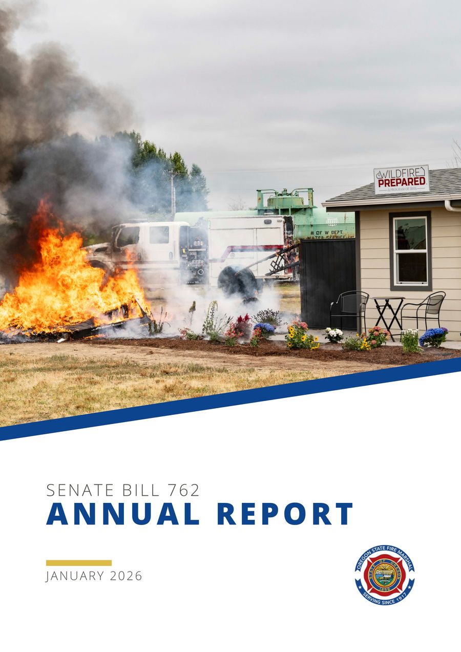 Senate Bill 762 2025 Annual Report by Oregon State Fire Marshal