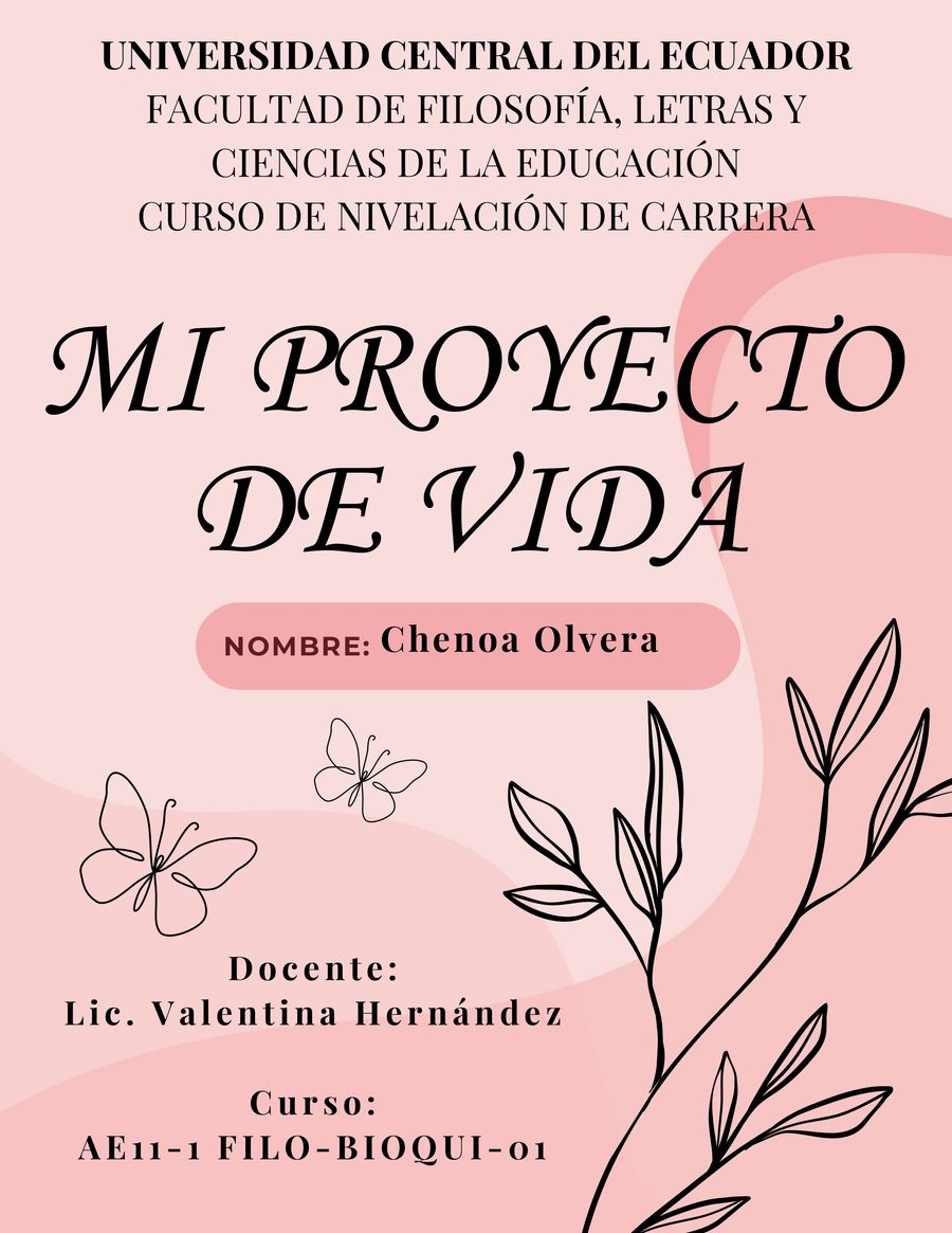 Proyecto De Vida Epu Chenoa Olvera By Chenoa Olvera Flipsnack