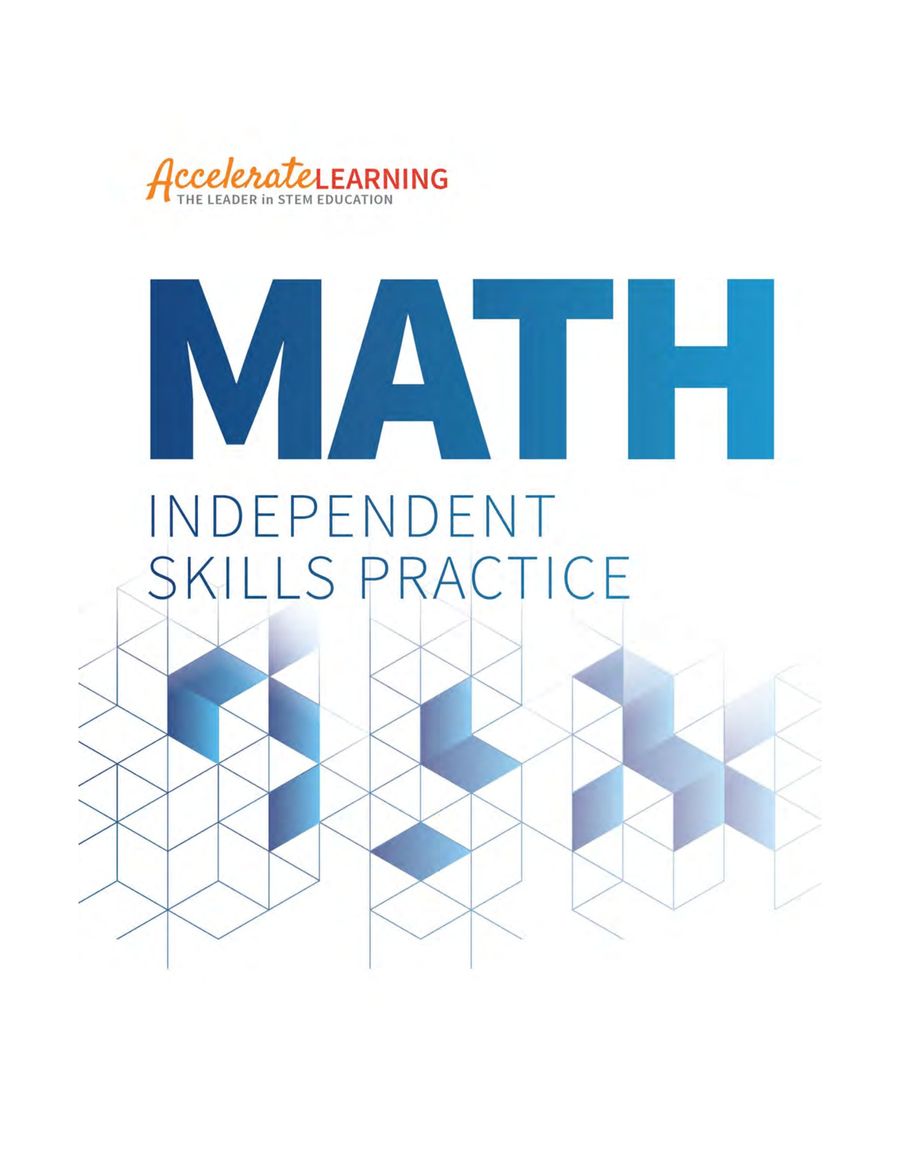 Math Independent Skills Practice Sample Grades K-2 by Accelerate Learning