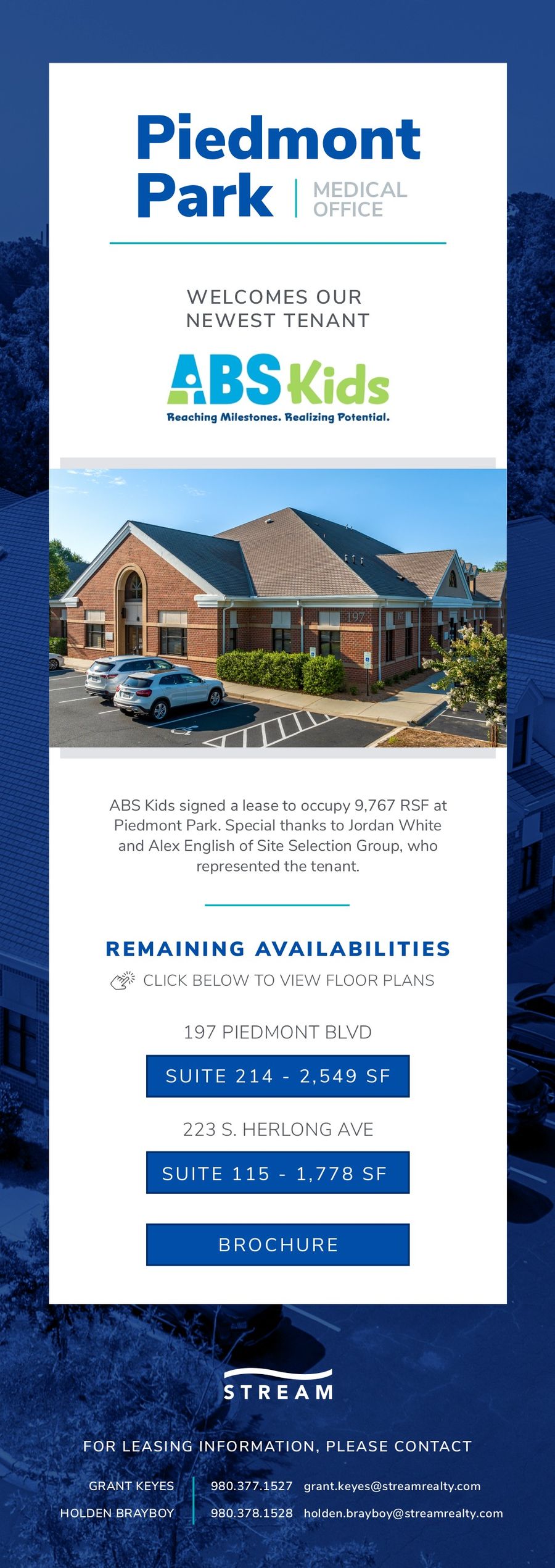 Marketing Materials by Stream Realty Partners