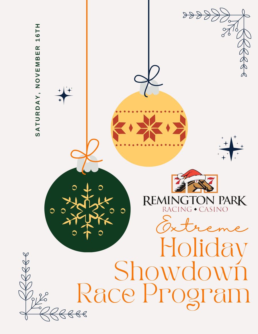 Remington Park Extreme Holiday Showdown Program by Remington Park ...