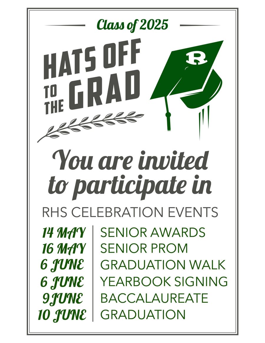 RHS Graduation Information 2025 by Ridley High School - Flipsnack
