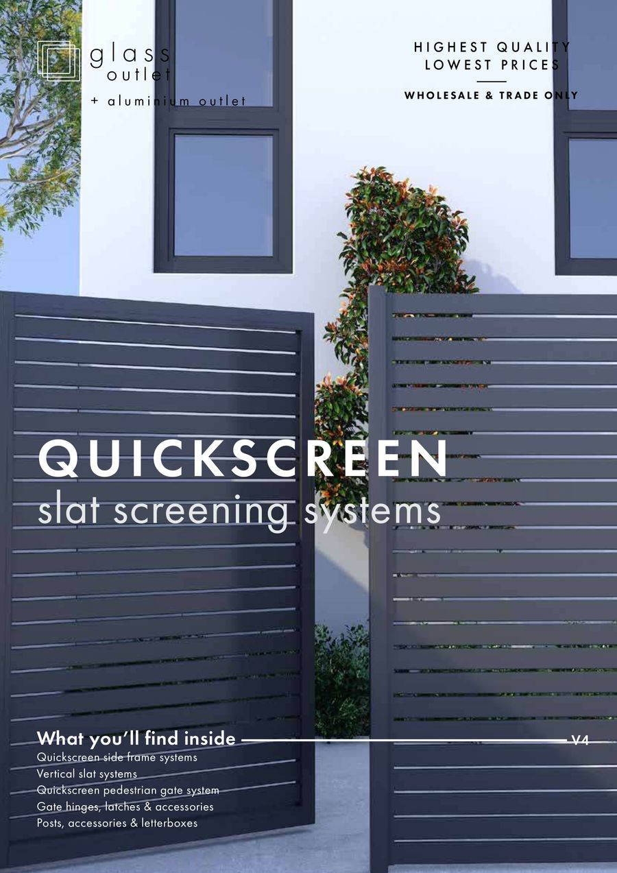 Quickscreen slat screening systems by Glass Outlet - Flipsnack