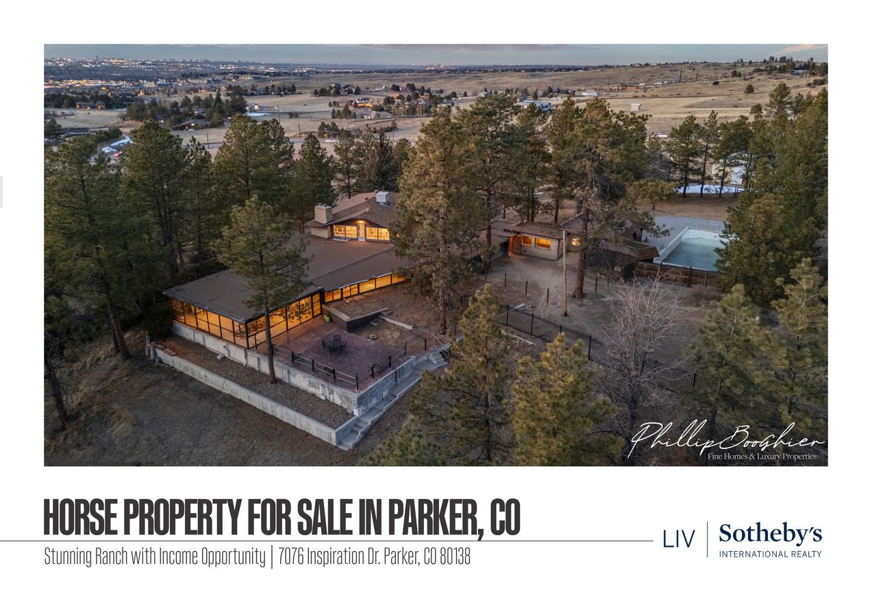 Horse Property for Sale in Parker, | Stunning 17-Acre Ranch by Phillip ...