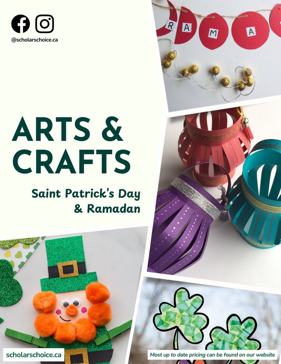 St. Patrick's Day and Ramadan Arts & Crafts 2024 by Scholars Choice ...