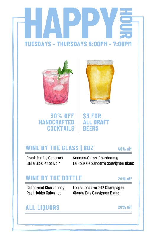 Happy Hour Menu by Houston Racquet Club - Flipsnack