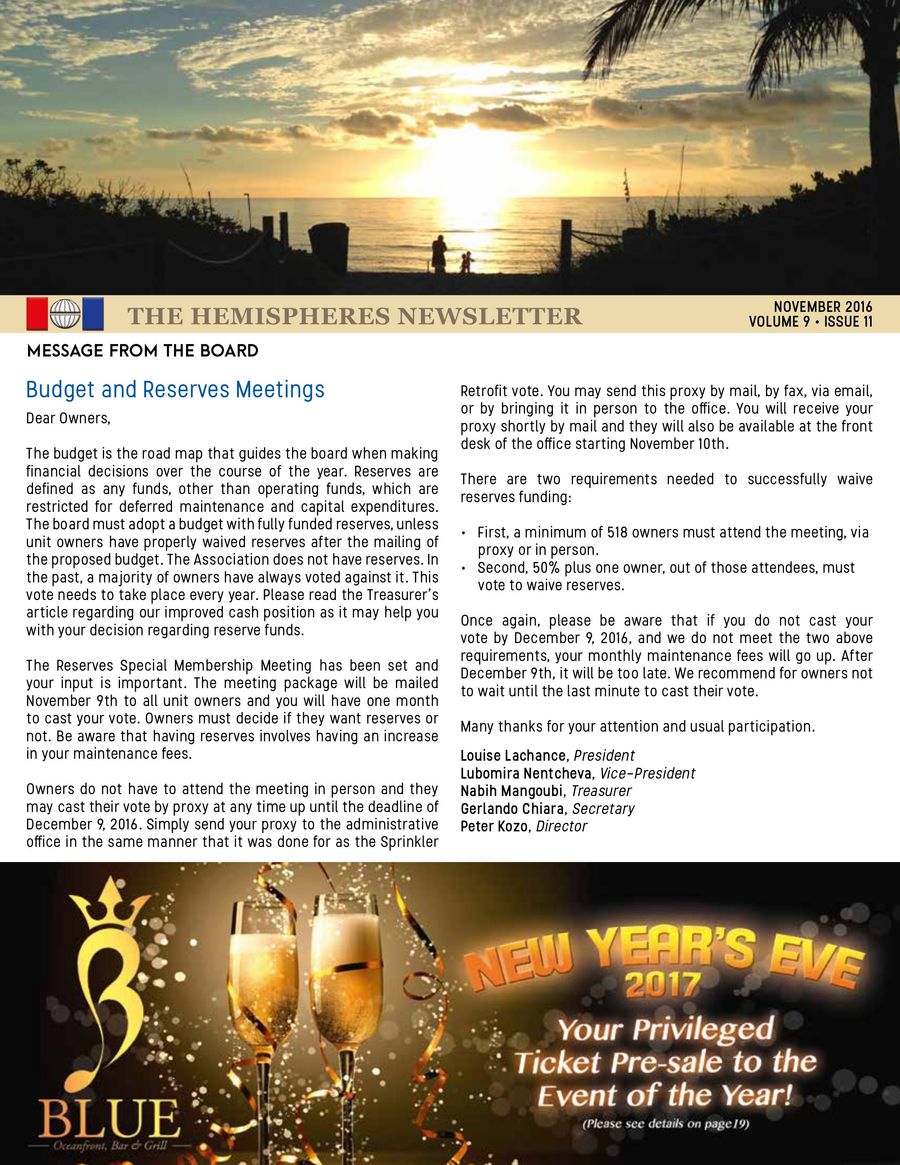 2016-11 Newsletters by JORGE GIMENEZ - Flipsnack