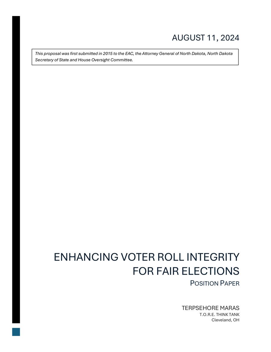 ENHANCING VOTER ROLL INTEGRITY FOR FAIR ELECTIONS by Tore Says - Flipsnack