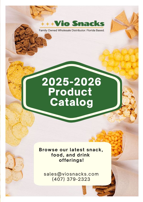 Vio Snacks Product Catalog 2025-2026 by Vio Marketing - Flipsnack