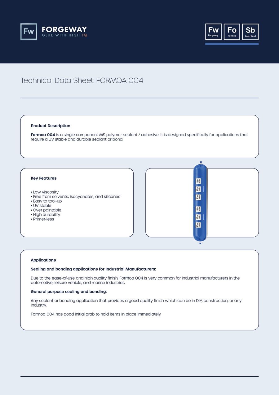 Technical-Data-Sheet-Formoa-004-Forgeway by Thomas Besley - Flipsnack