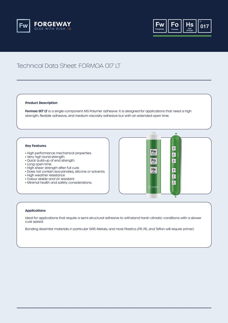 Technical-Data-Sheet-Formoa-017LT-Forgeway by Thomas Besley - Flipsnack