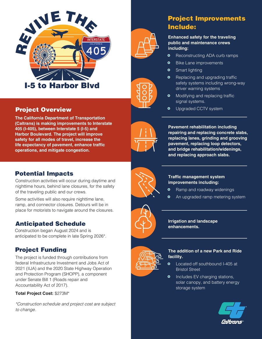 Caltrans D12 - Revive the 405 Fact Sheet by Arellano Associates - Flipsnack