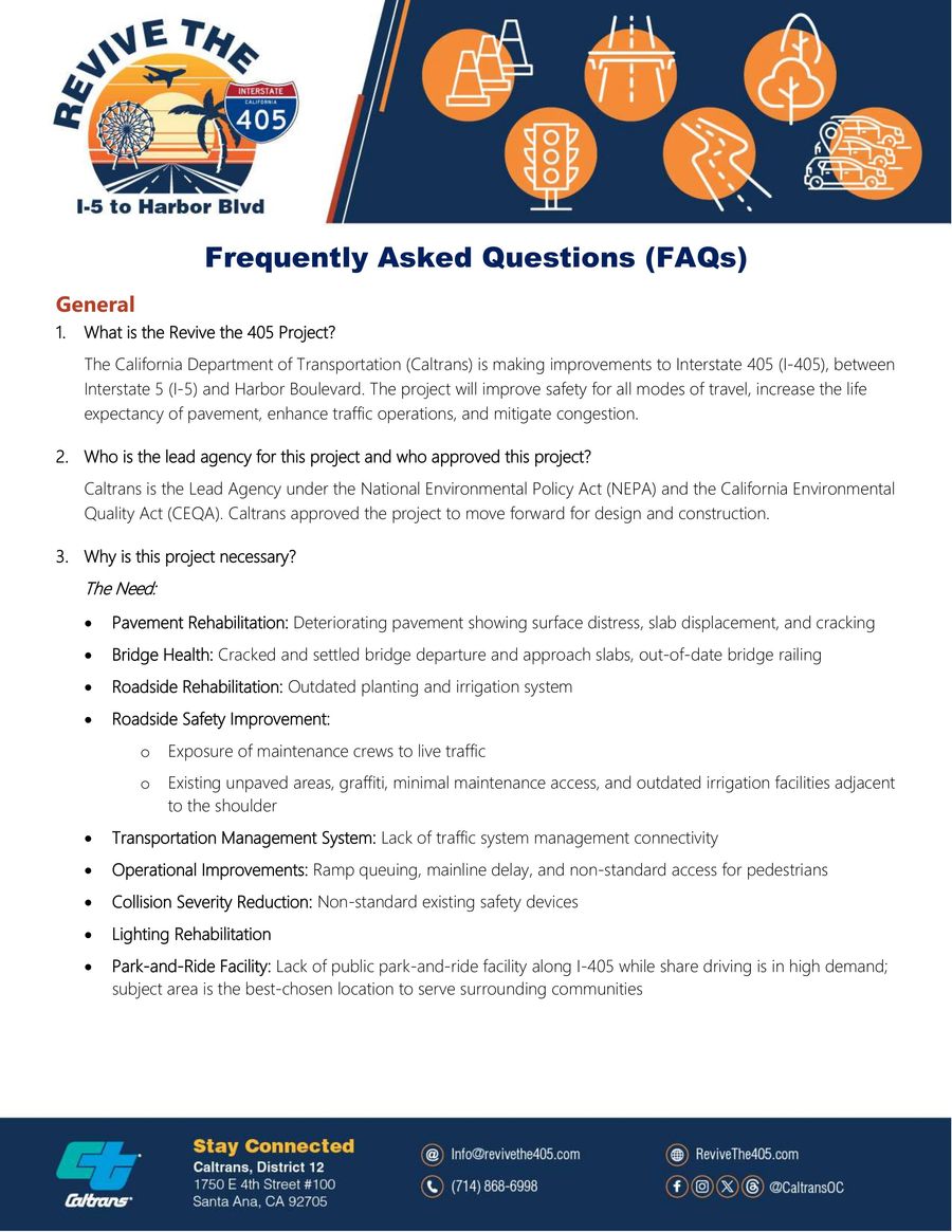 Copy of Caltrans D12 - Revive the 405 Fact Sheet by Arellano Associates ...