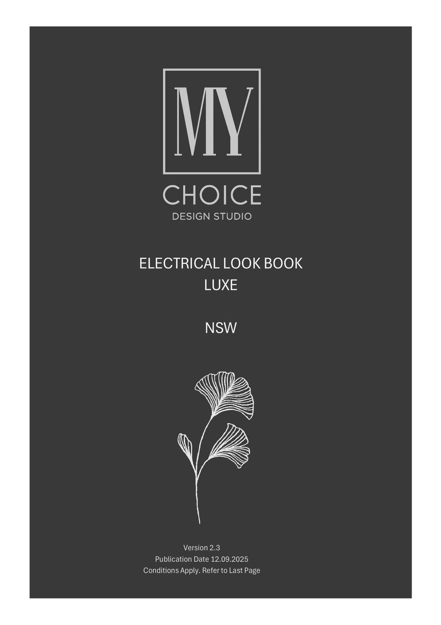 MyChoice Design Studio NSW Electrical Look Books - Luxe by Xplore