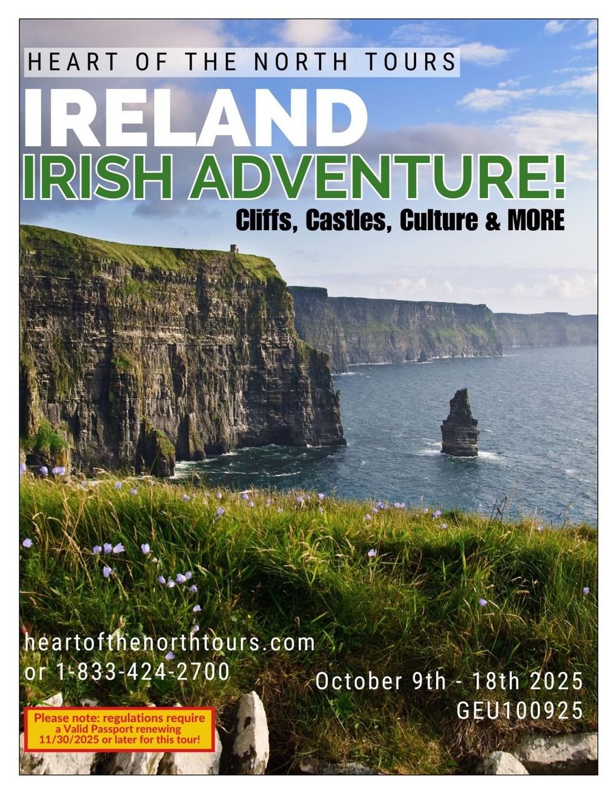 HotNT Flyer GEU100925 Irish Adventure! by Heart of the North Tours