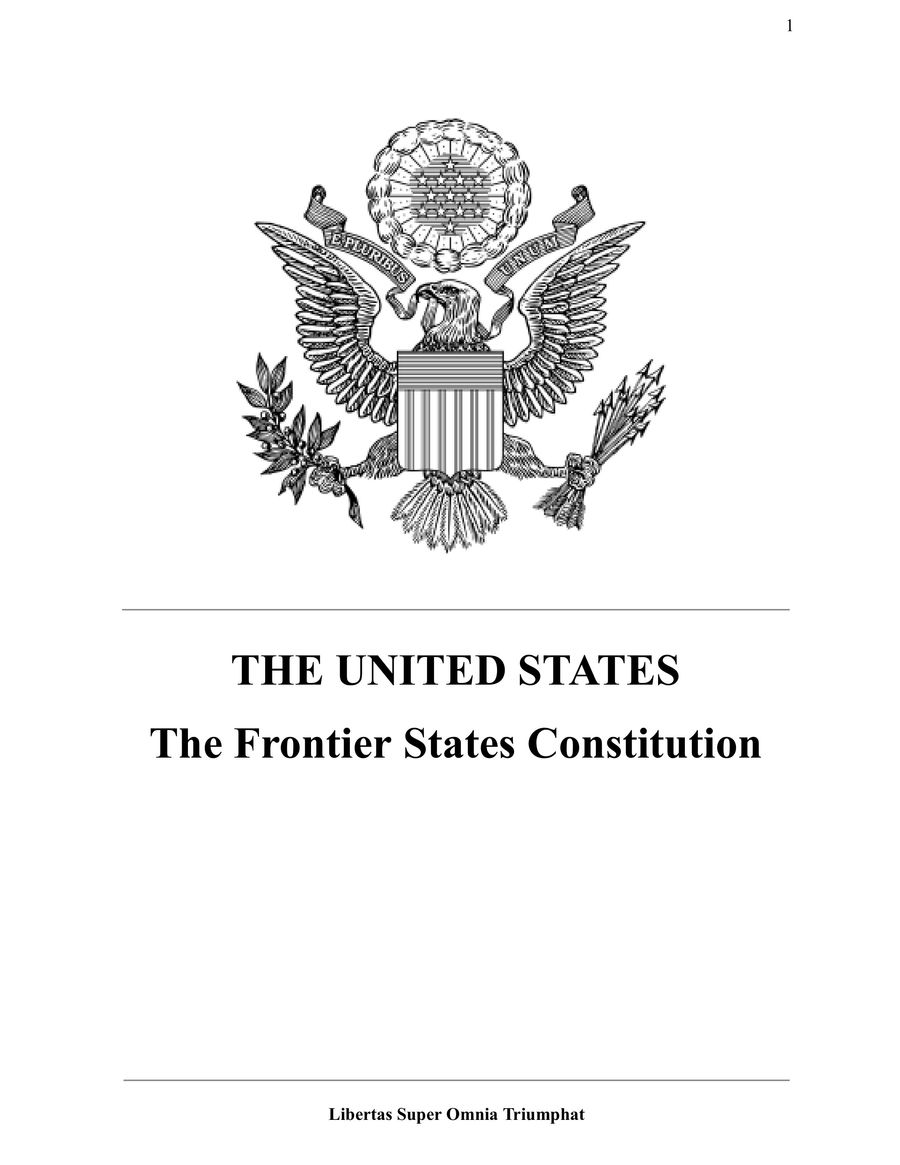 The Frontier States Constitution by TFRP - Flipsnack