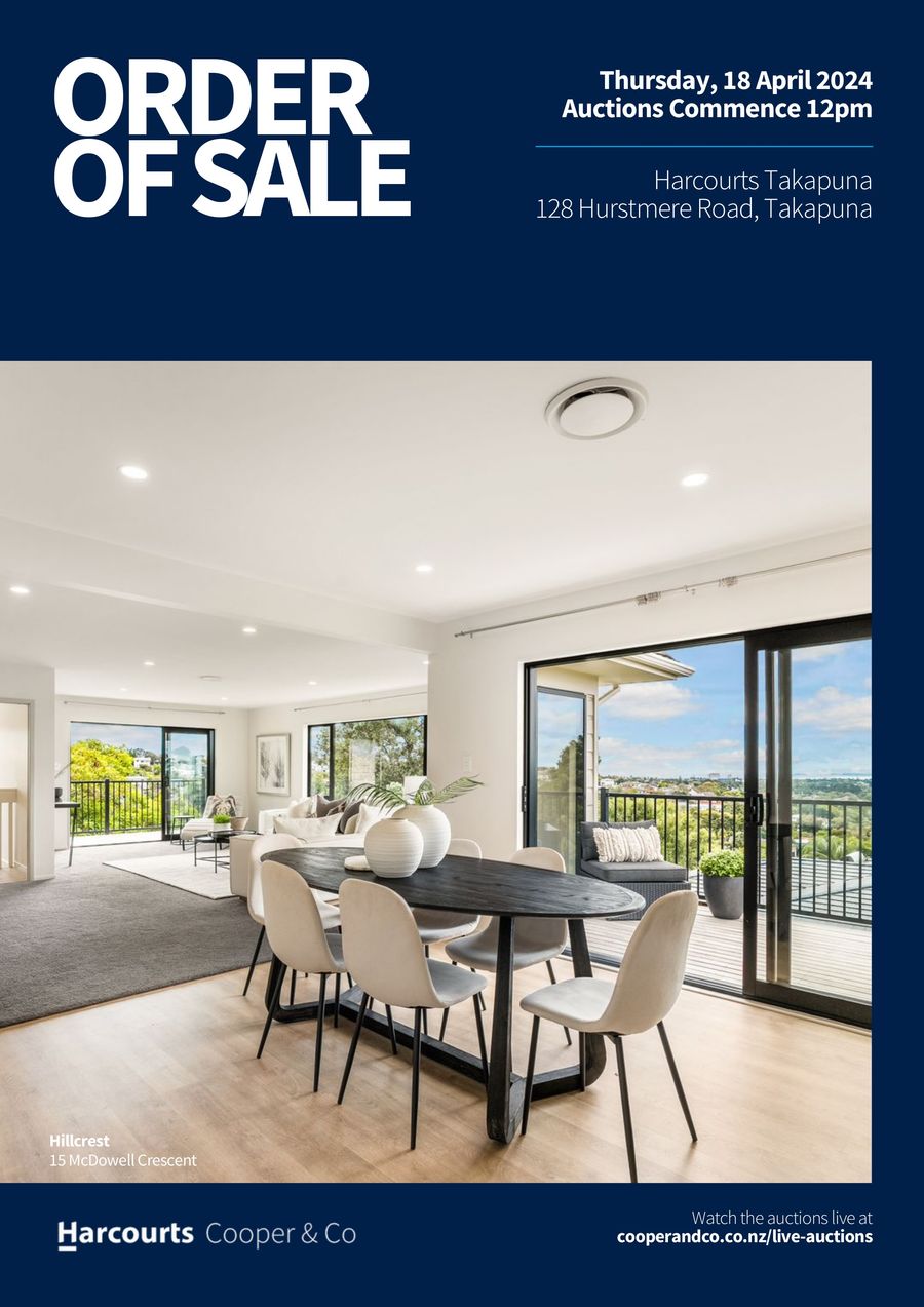 Order of Sale 18th April 24 by Harcourts Cooper & Co