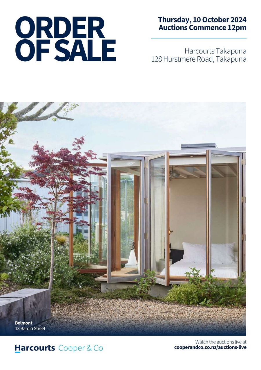 Order of Sale October 10 by Harcourts Cooper & Co