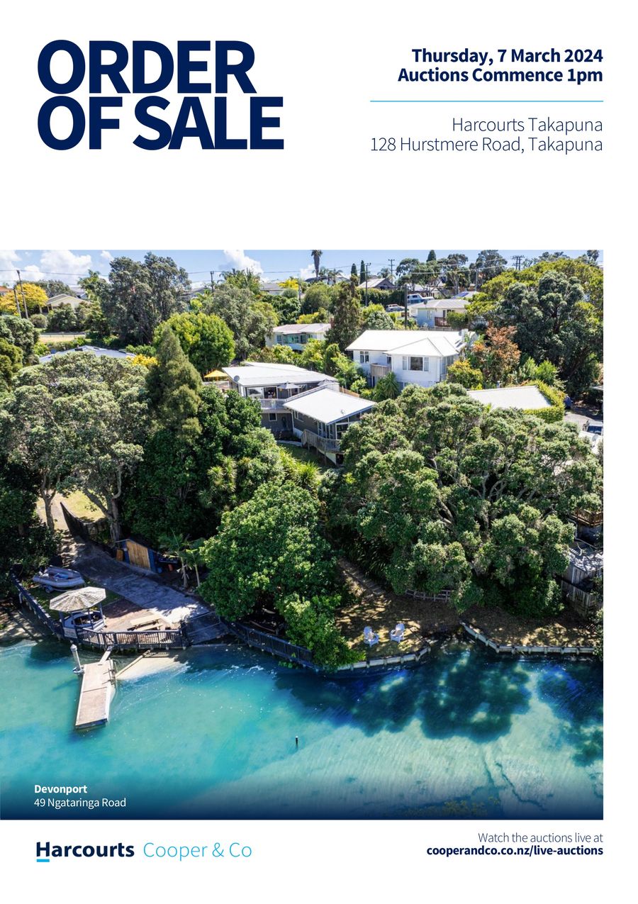 Order of Sale - 7th March 2024 by Harcourts Cooper & Co