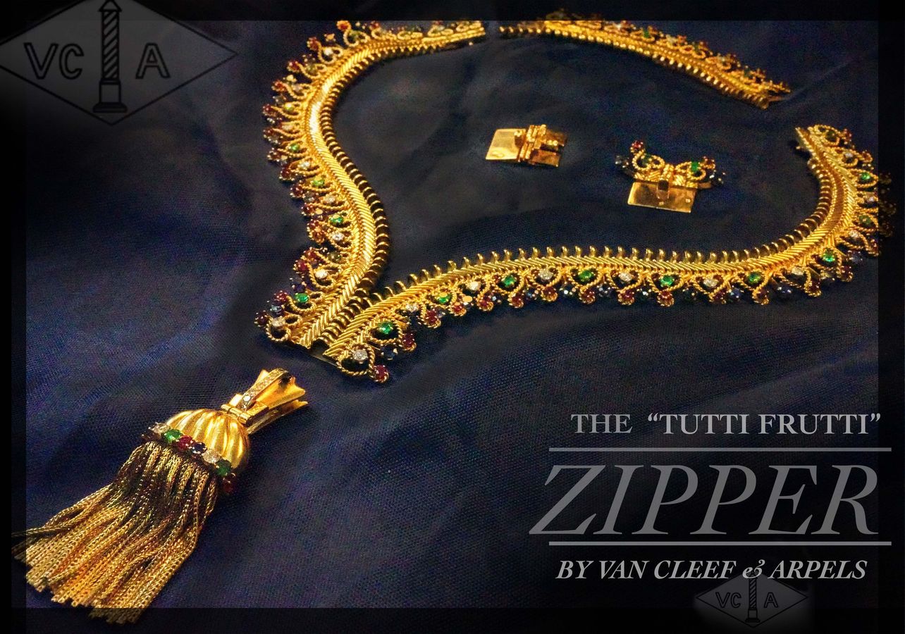 THE PROTOTYPE Van Cleef & Arpels "Tutti Frutti" Zipper, 1950 by Jason ...