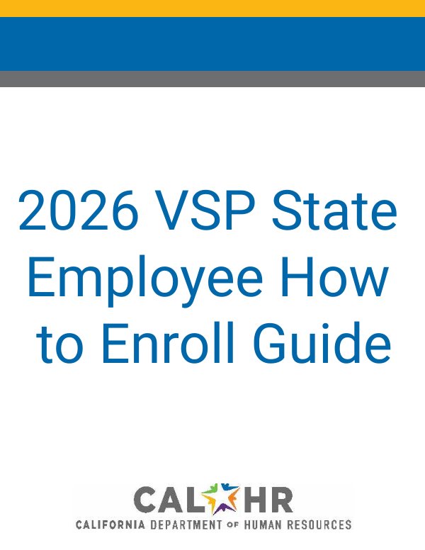 2026 VSP State Employee How to Enroll Guide by CalHR Benefits...