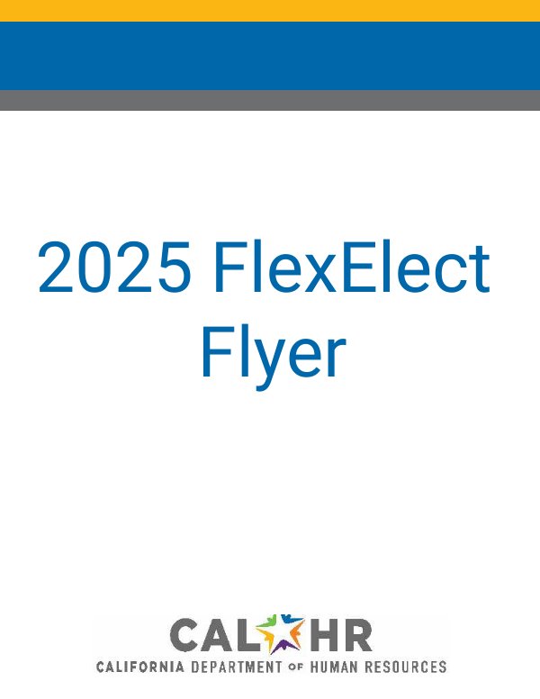 Flex Accounts Bookshelf by CalHR Benefits...