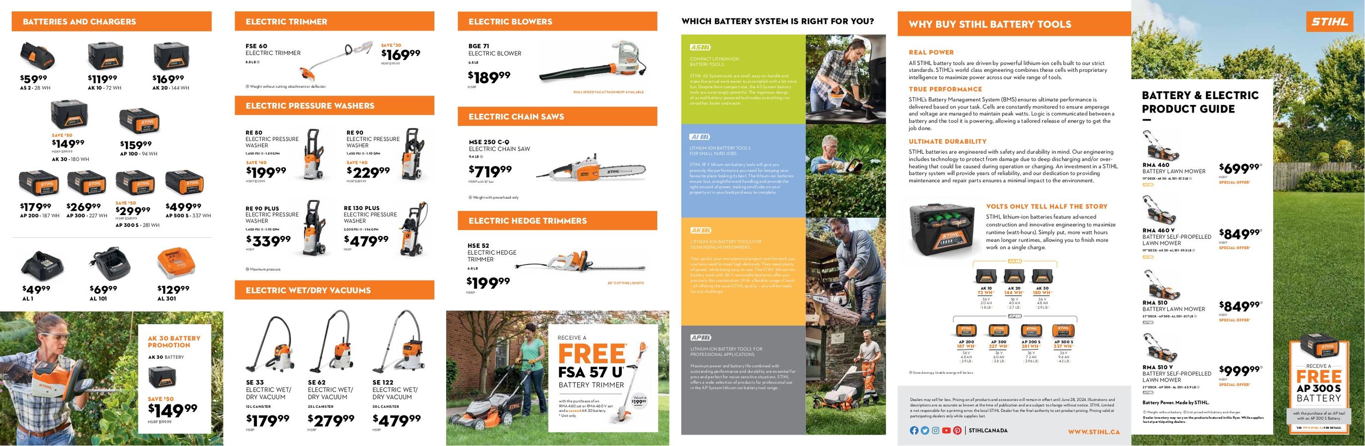 Stihl battery and electric product guide 2024 by Marketing JLD-Laguë ...