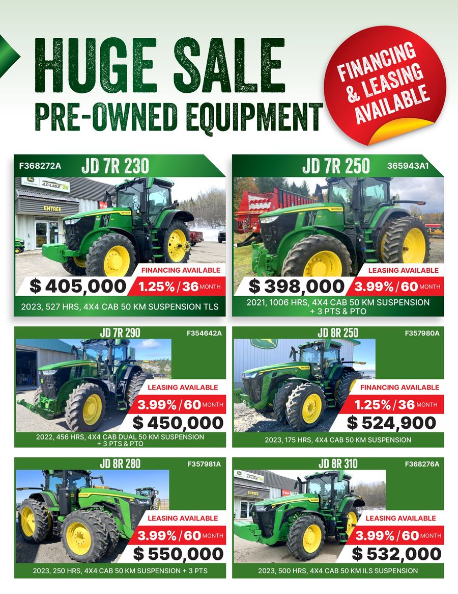 7R-8R-9R pre-owned equipment offers by Marketing JLD-Laguë - Flipsnack