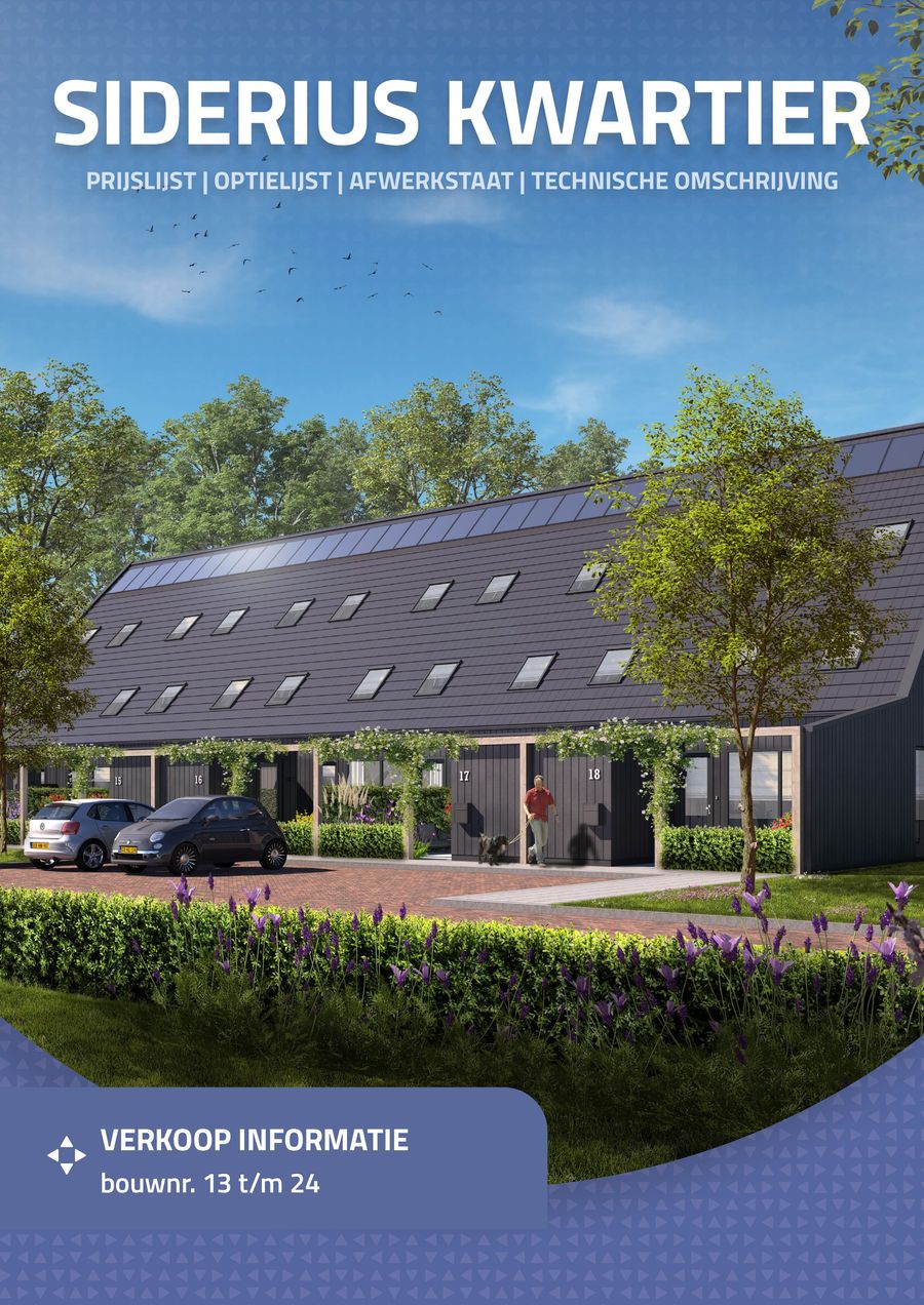 verkoopinformatie - Siderius Kwartier | geschakelde schuurwoning by ...