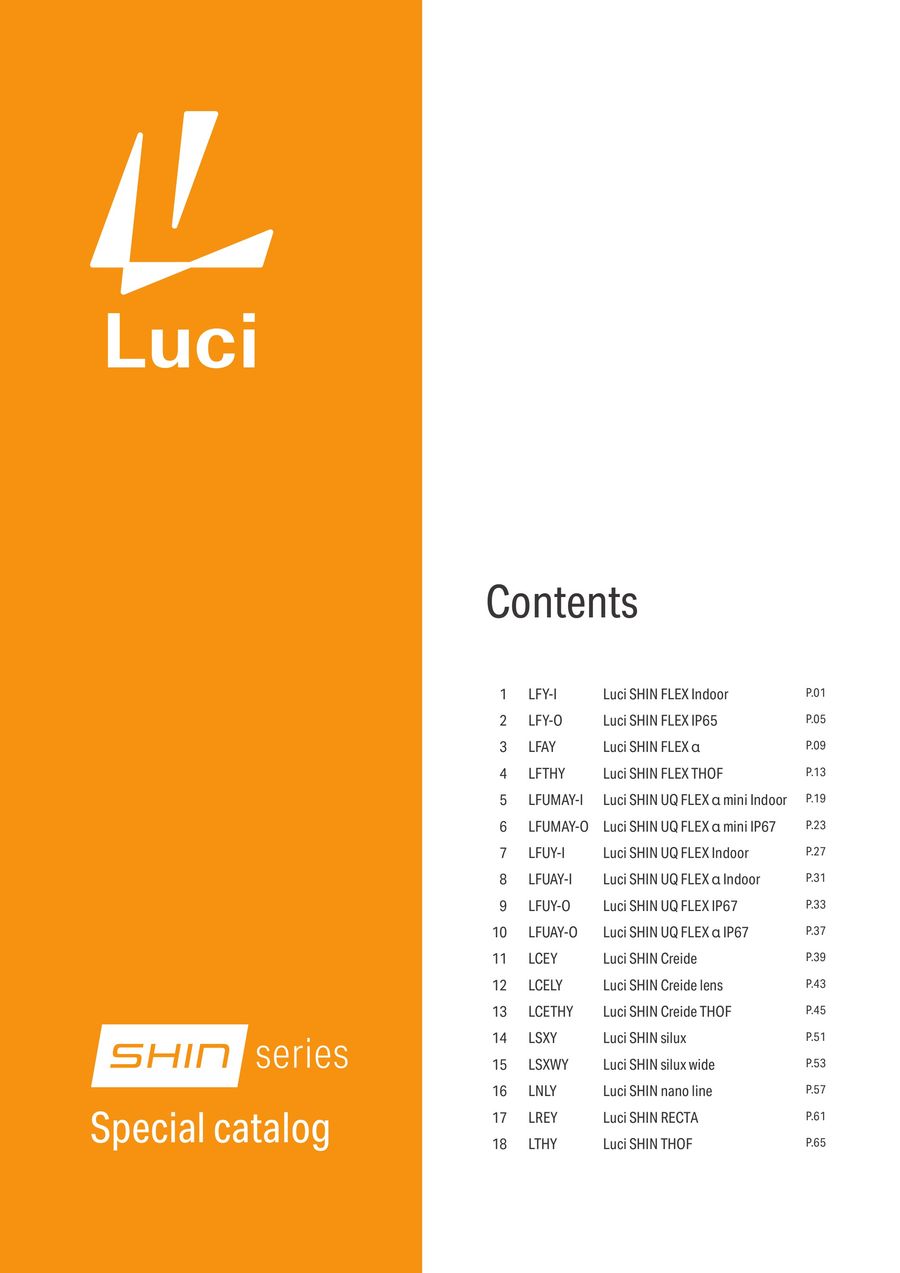 SHIN series Catalog by Luci PTE. LTD. - Flipsnack