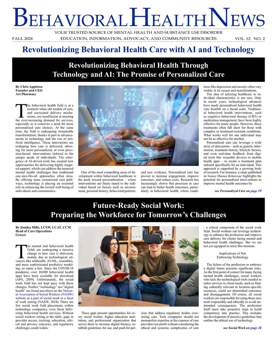 Behavioral Health News Fall 2024 Issue by Mental... - Flipsnack