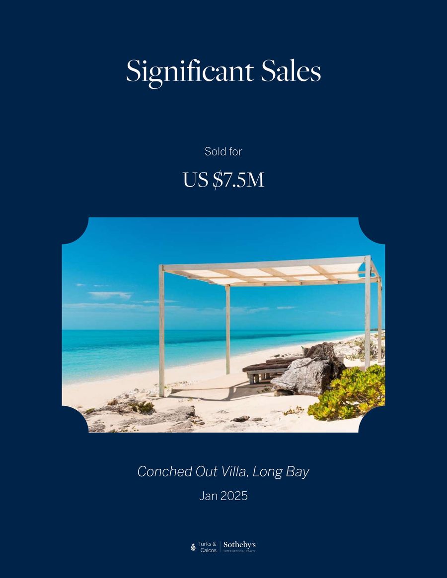 Significant Sales - January to March 2025 by Turks & Caicos S ...
