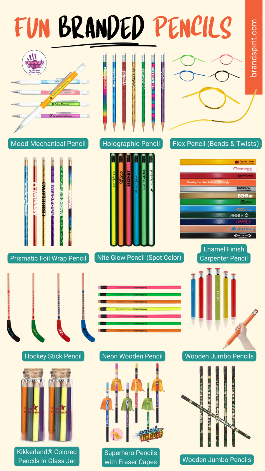 12 Fun and Unconventional Branded Logo Pencils by Brand Spirit - Flipsnack