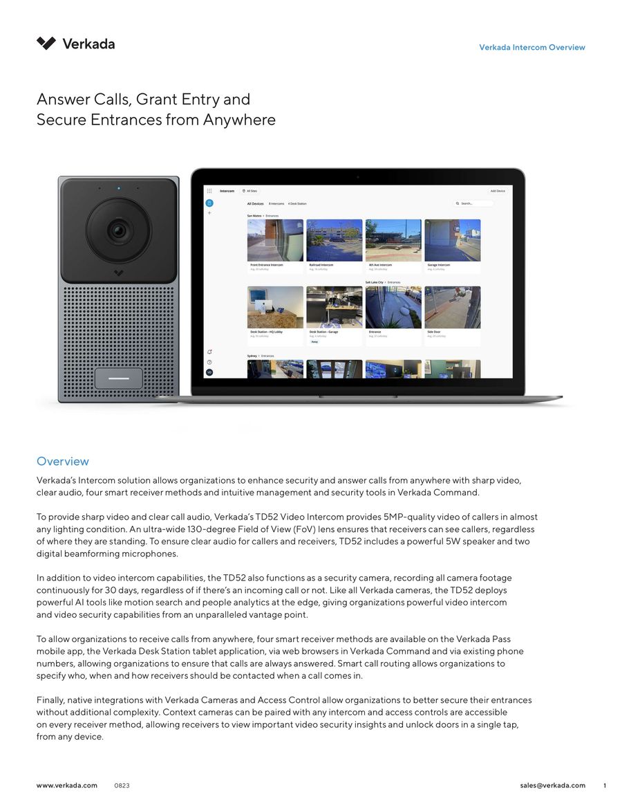 verkada-video-intercom-overview by iMotion - Flipsnack