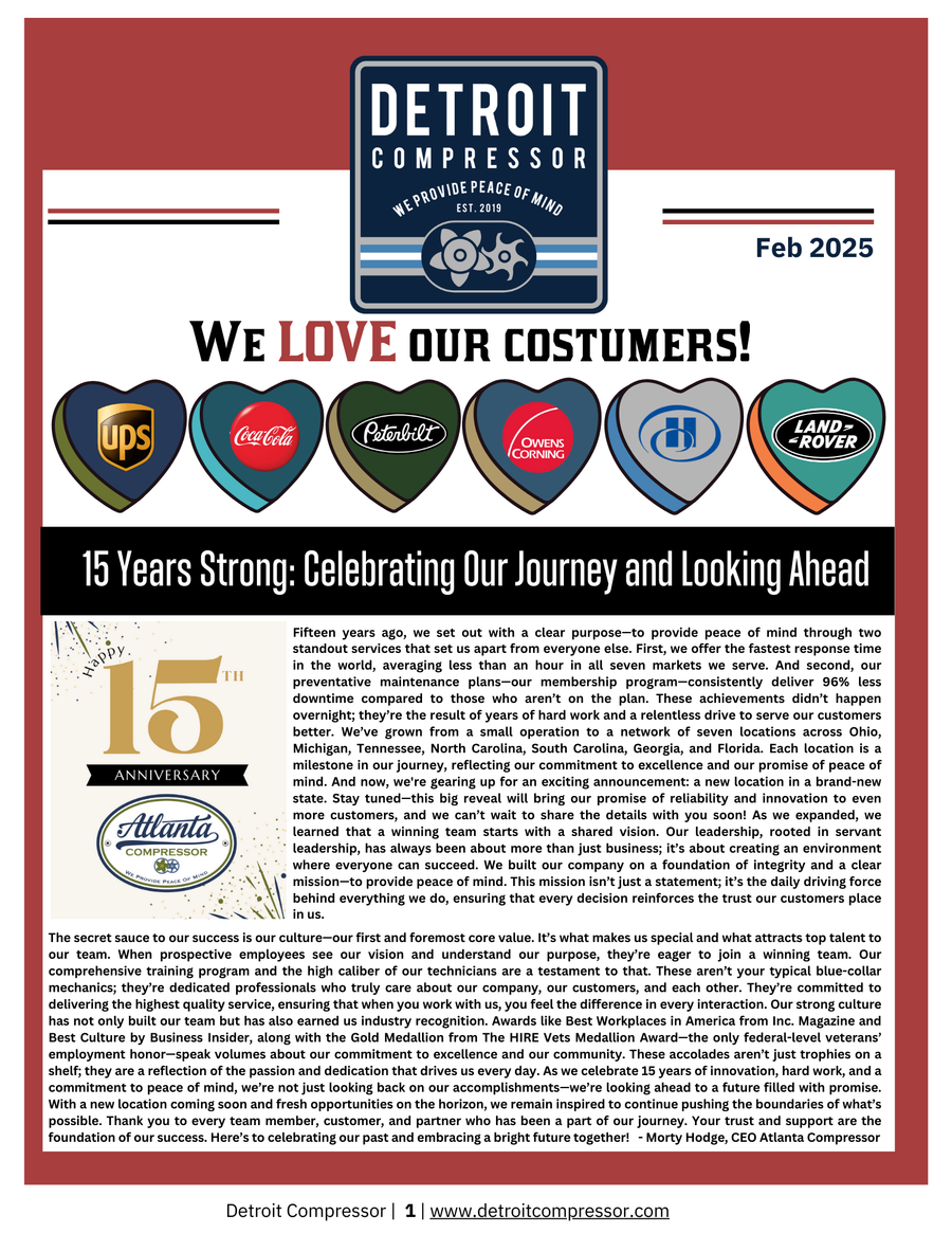 Detroit Compressor Feb Newsletter 2025 by Beth Ann Hodges - Flipsnack