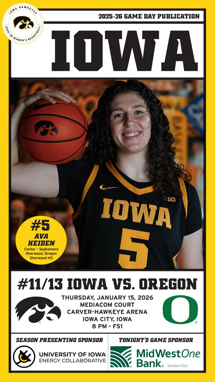 Iowa Women's Basketball vs. Oregon by LEARFIELD Digital...