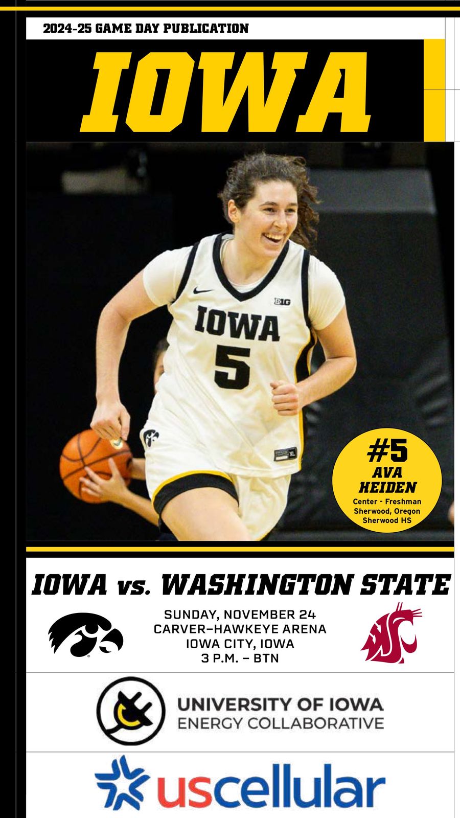 Women's Basketball: Iowa vs. Washington State by LEARFIELD Digital...