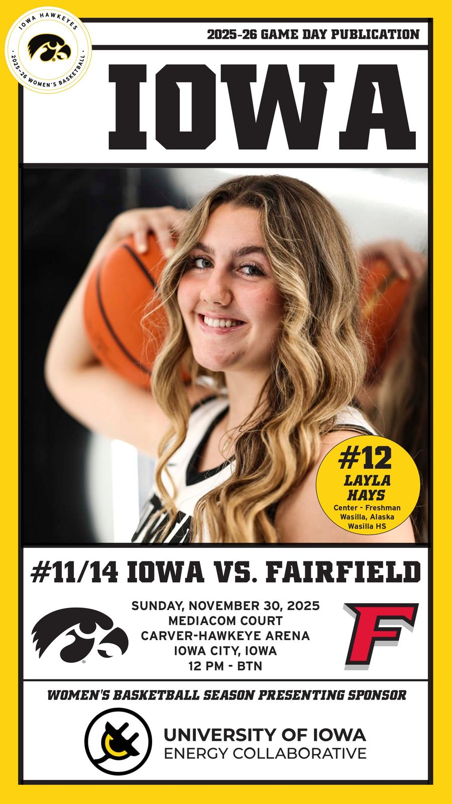 Iowa Women's Basketball vs. Fairfield by LEARFIELD Digital...