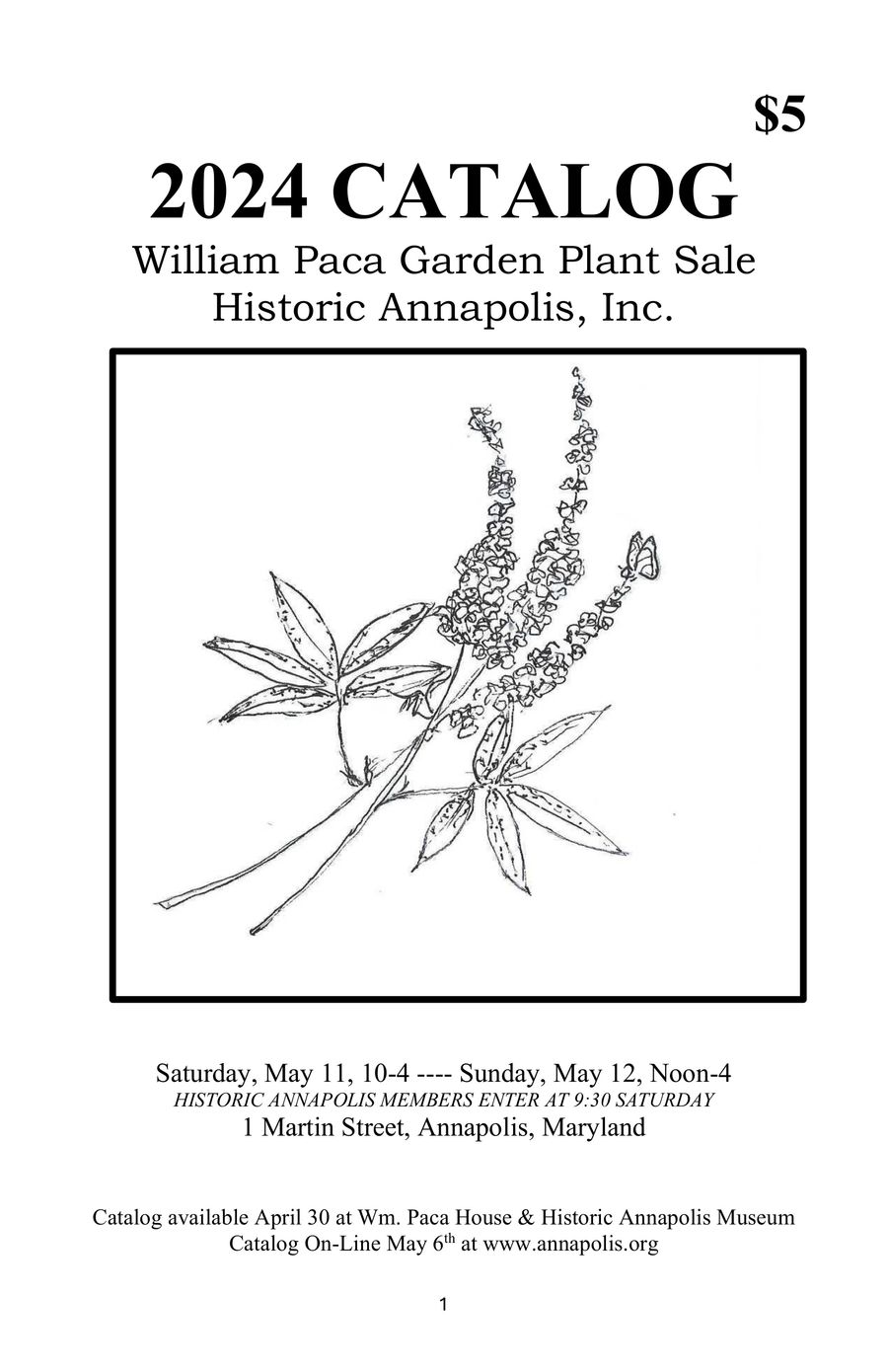 William Paca Garden Plant Sale Catalog 2024 by Historic Annapolis ...