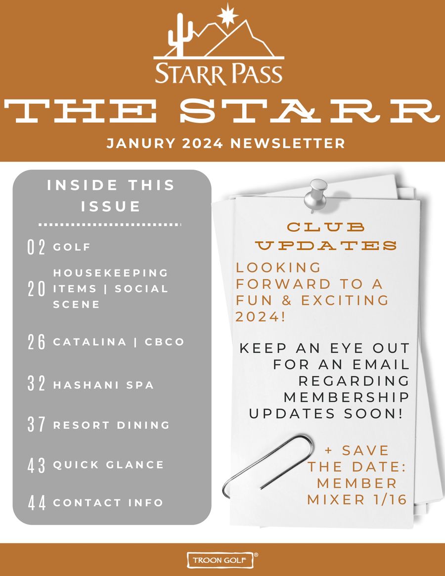 The Club at Starr Pass - January Newsletter by The Club at... - Flipsnack