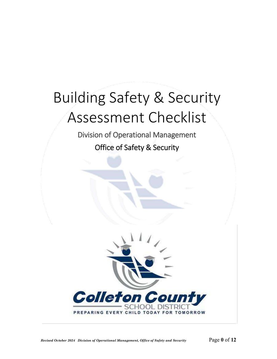 CCSD Building Safety Checklist by Christopher Glover - Flipsnack