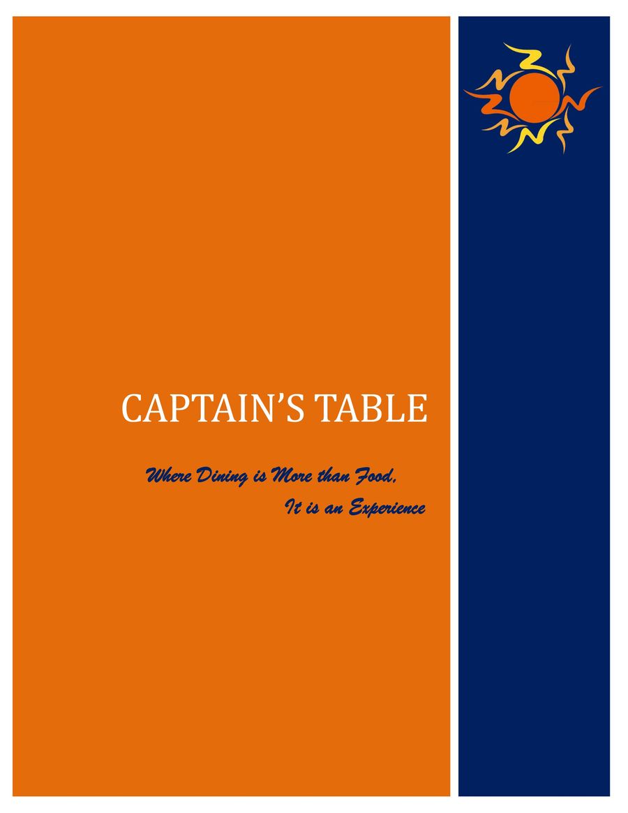 Dinner Menu-Captain's Table by Greg Kennedy - Flipsnack