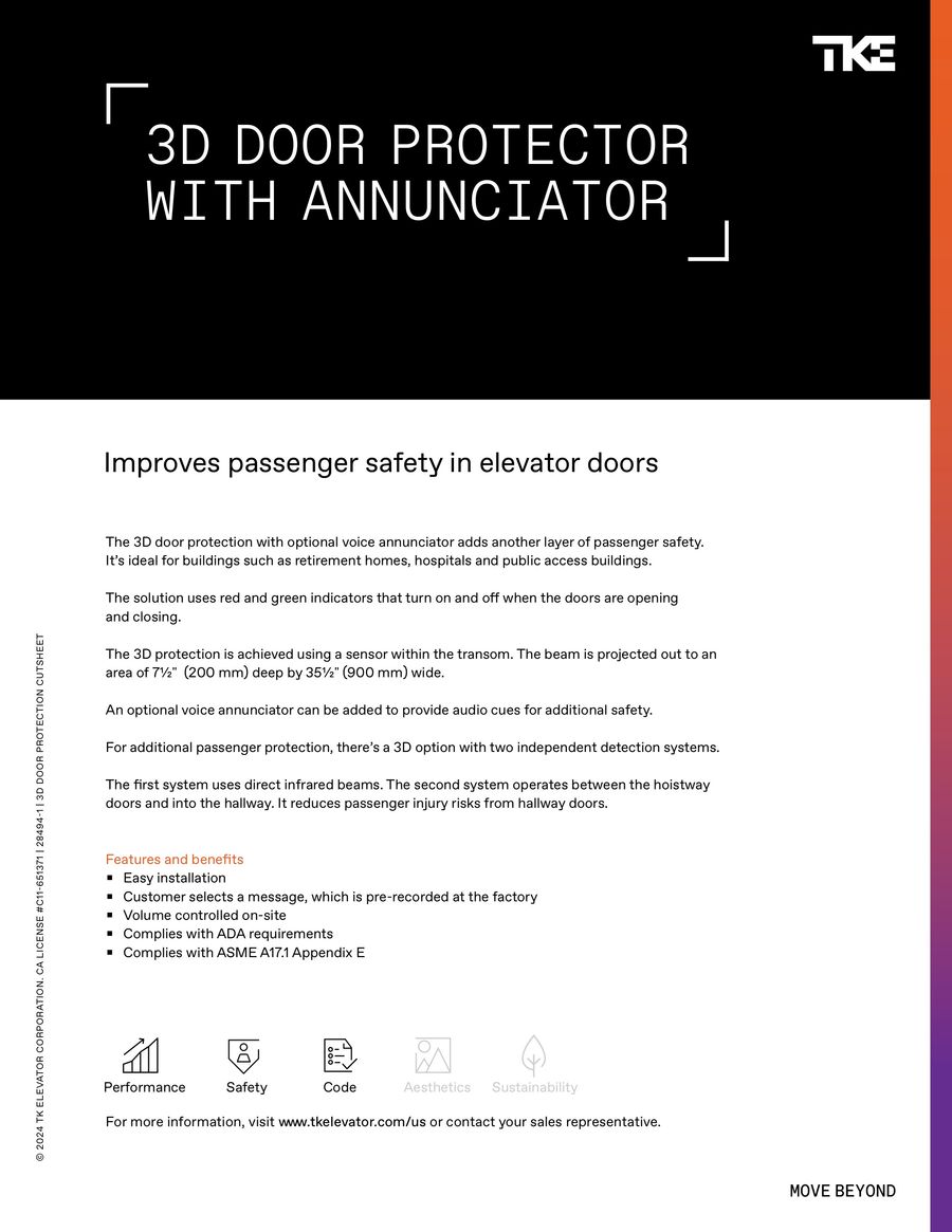 28494 07 Upgrade Repair components - 3D door protection with by Docs.NA.TK Elevator