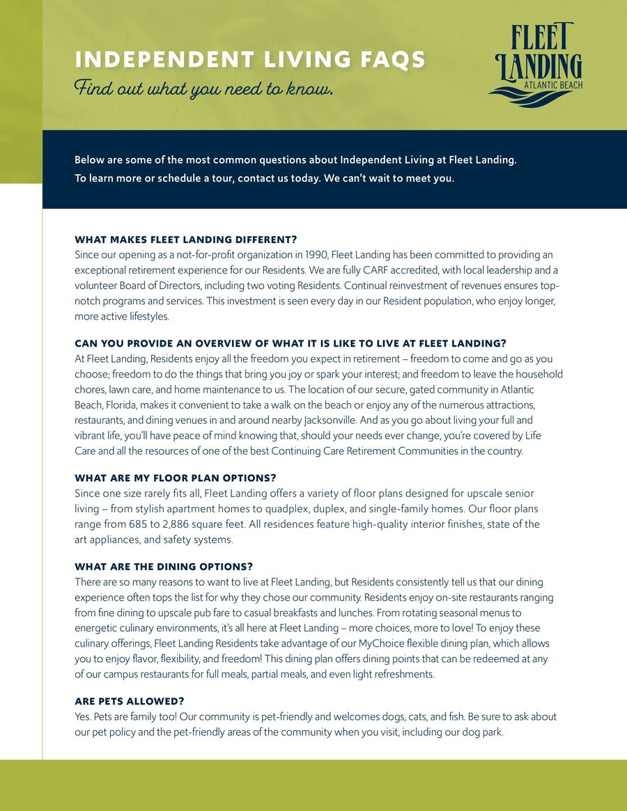 Fleet Landing FAQs by Fleet Landing - Flipsnack