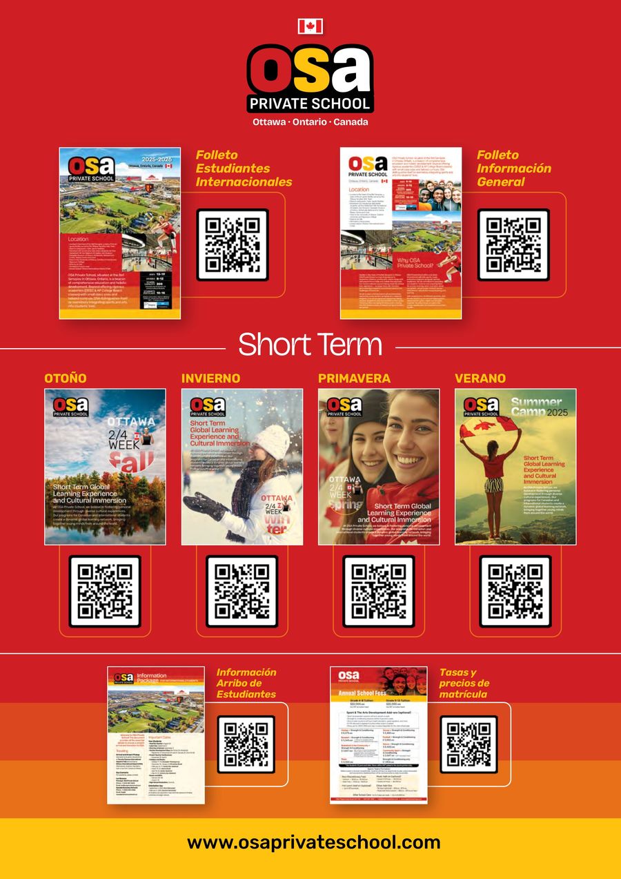 OSA Private School Brochure QR Codes (Spanish) by Lori Bouzane - Flipsnack