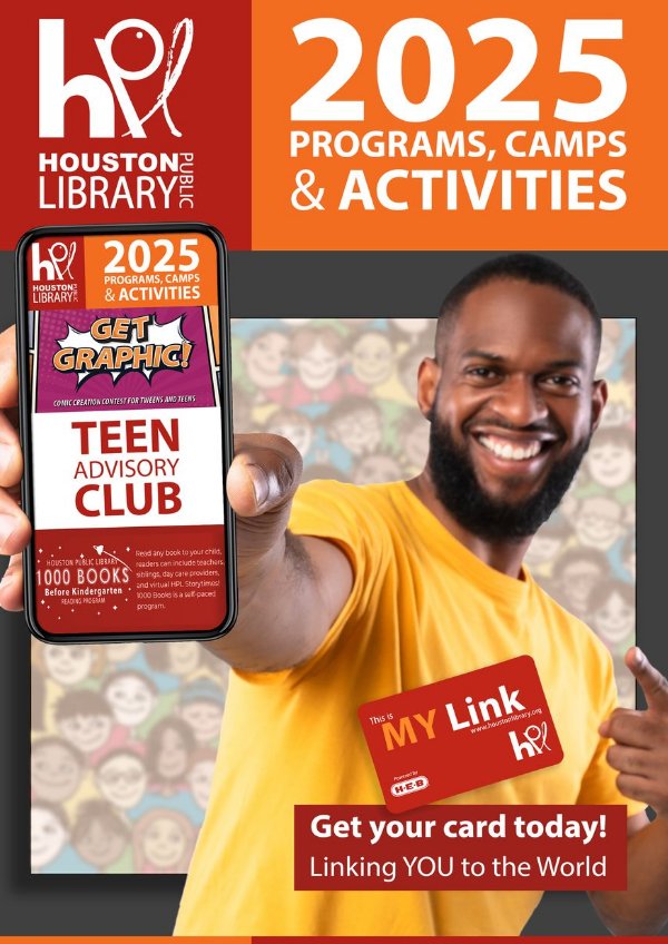 2025 Programs, Camps & Activities by Houston Public Library