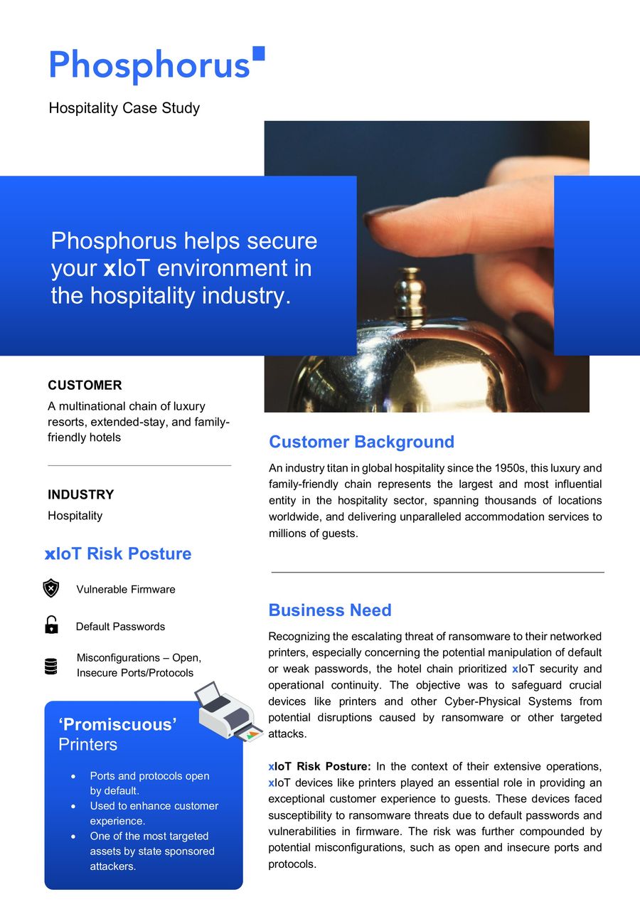 Hospitality - Phosphorus Case Study 2024 by Daniel Craig - Flipsnack